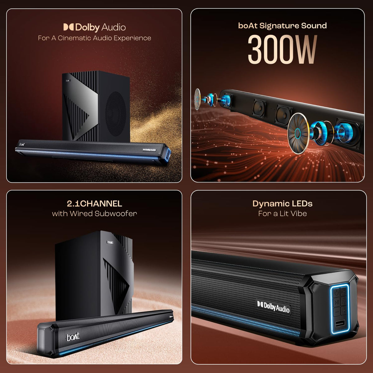 boAt Aavante Bar A3070 - 300W RMS, 2.1 Channel – BNewmobiles