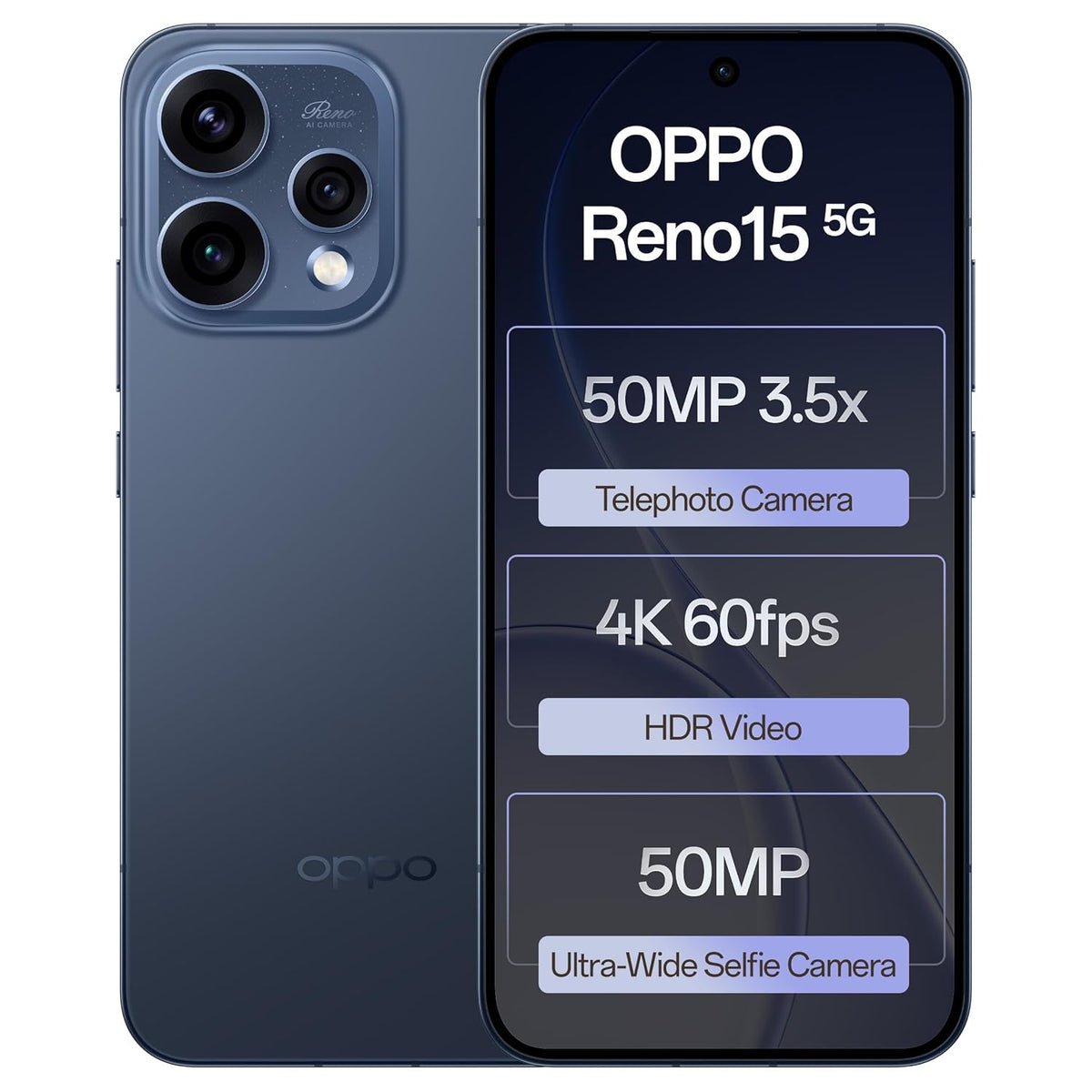 OPPO Reno15 5G - Snapdragon 7 Gen 4 & 6500mAh Battery – BNewmobiles