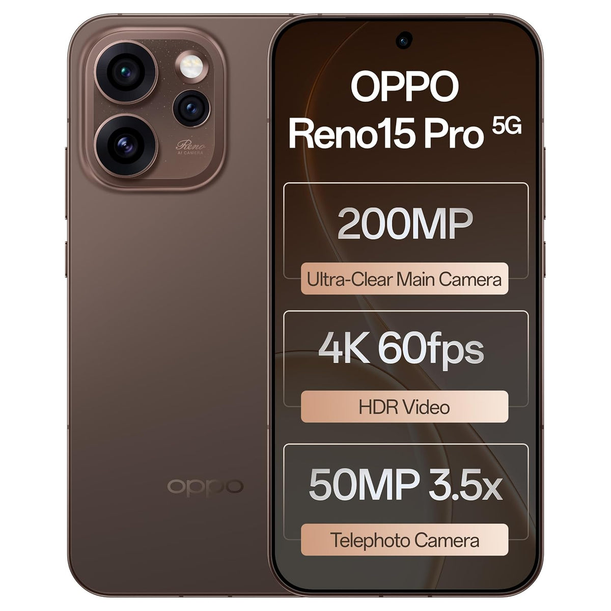 OPPO Reno15 Pro 5G - 200MP Camera & Dimensity 8450 – BNewmobiles